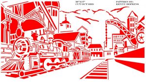 Train in Town Pattern – Free Scroll Saw Patterns