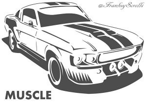 Muscle Car Pattern – Free Scroll Saw Patterns