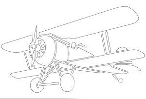 Biplane Pattern – Free Scroll Saw Patterns