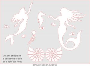 Mermaids Sea Creatures Pattern – Free Scroll Saw Patterns