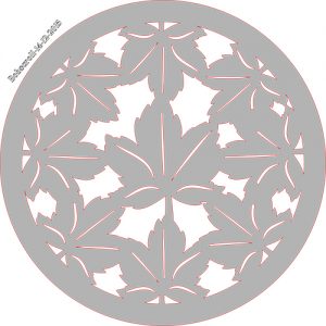 Maple Leaf Trivet Pattern – Free Scroll Saw Patterns