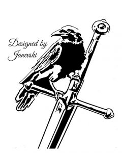 Raven Sitting on Sword Pattern – Free Scroll Saw Patterns